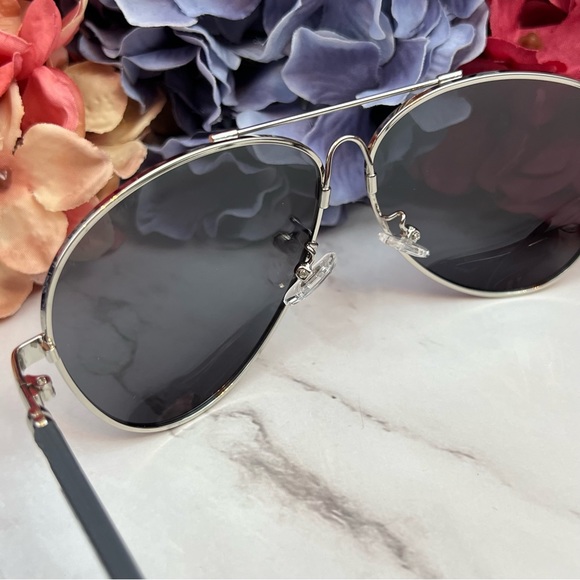 Accessories | Kingseven Retro Silver Mirrored Polarized Gun Gray ...